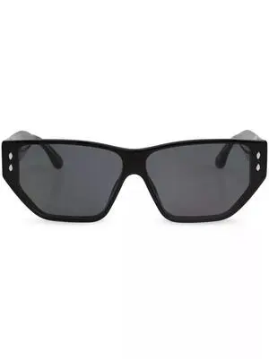Isabel Marant Geometric Frame Sunglasses - Black