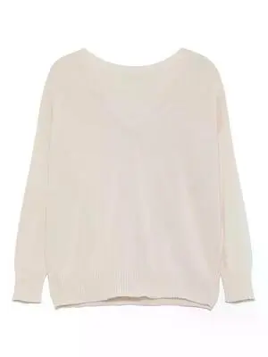 LE TRICOT PERUGIA Cotton V-neck Pullover