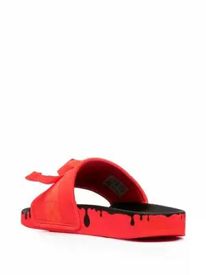 Adidas Pouchylette Flat Slides - Orange