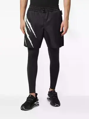 PLEIN SPORT Graphic-print Layered Track Pants