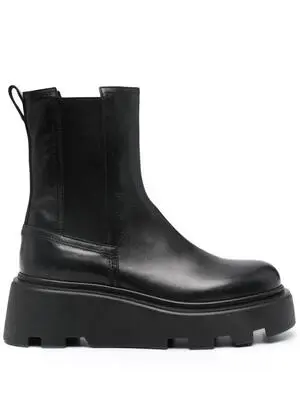 Premiata Peg 55mm Leather Ankle Boots - Black