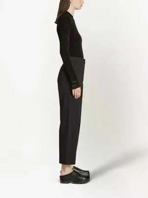 Proenza Schouler White Label Cropped Wide-leg Culottes - Black