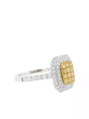 HYT JEWELRY Platinum And Diamond Cocktail Ring - Silver