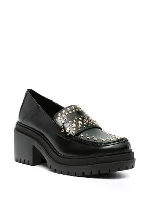 Michael Kors Rocco Astor Stud-embellished Leather Loafers