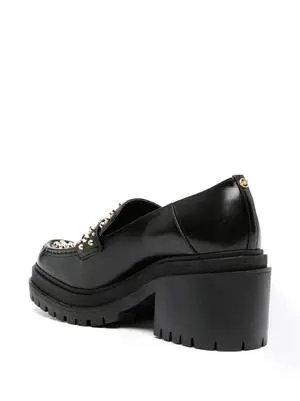 Michael Kors Rocco Astor Stud-embellished Leather Loafers