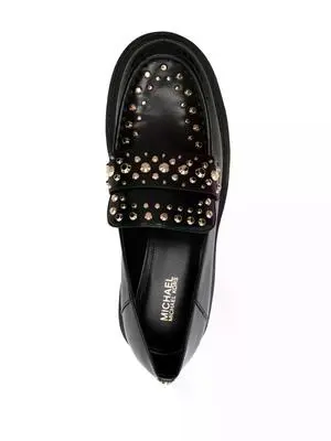 Michael Kors Rocco Astor Stud-embellished Leather Loafers