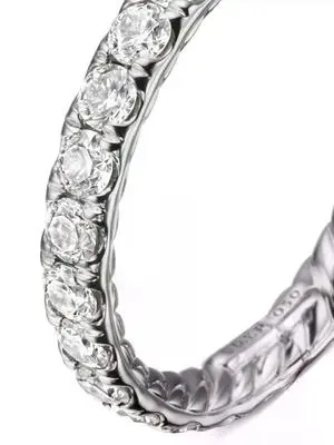David Yurman Platinum Pavé-set Diamond Band Ring