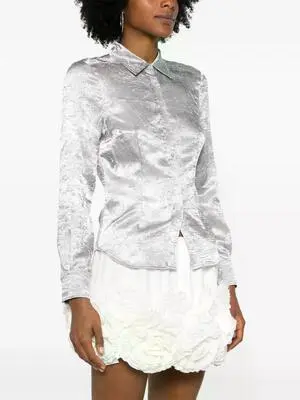 Pinko Catullo Shirt With Crinkled Finish
