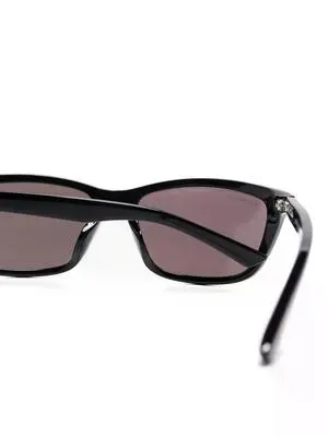 Balenciaga Rectangle Frame Sunglasses - Black