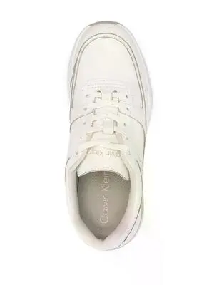 Calvin Klein Panelled Logo Embroidered Sneakers