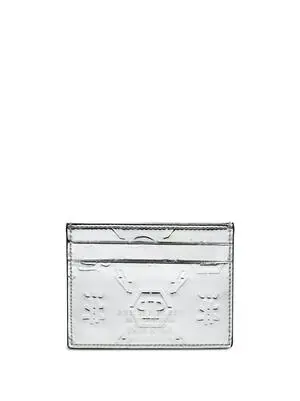 Philipp Plein Monogram-debossed Leather Cardholder
