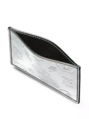 Philipp Plein Monogram-debossed Leather Cardholder