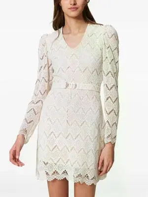 TWINSET Macramé Lace Mini Dress