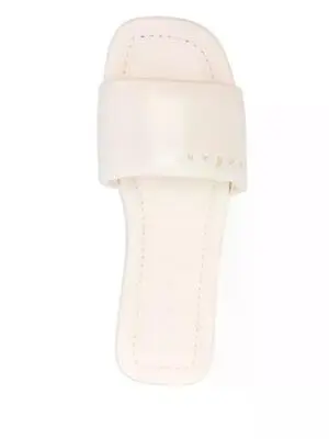 Hogan Leather Slides - Neutrals