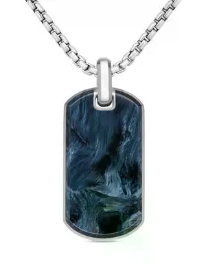David Yurman Sterling Pietersite Tag - Silver