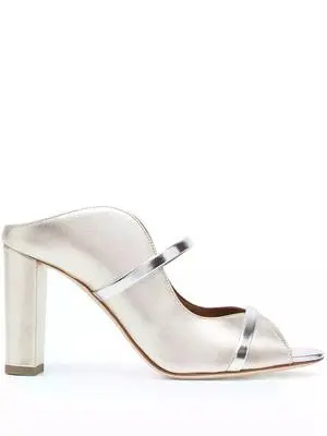 MALONE SOULIERS Tone Calf Leather Slip-on Peep-toe Sandals
