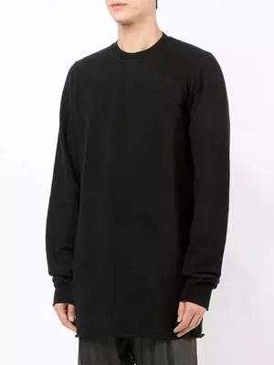 Rick Owens Cut-out Cotton Sweatshirt - Black