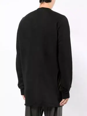 Rick Owens Cut-out Cotton Sweatshirt