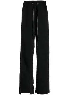 MOSTLY HEARD RARELY SEEN Stripe-detail Cotton Track Trousers