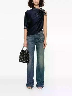 Rabanne Embellished Draped Top