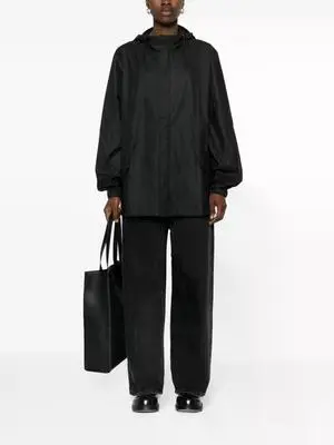 Rains Fishtail Drawstring-hood Coated Parka - Black