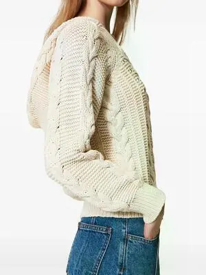 TWINSET Cable-knit Hoodie
