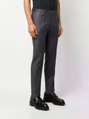 Incotex Slim-cut Virgin Wool Trousers - Grey