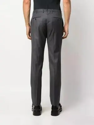 Incotex Slim-cut Virgin Wool Trousers - Grey