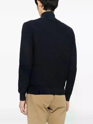 Polo Ralph Lauren Fine Knit Quarter Zip Sweatshirt - Blue