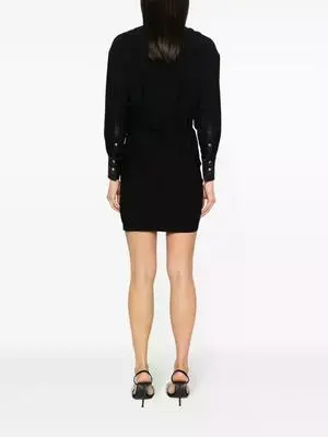 Just Cavalli Crepe Mini Dress With Contrasting Panel