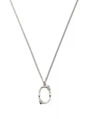 Emanuele Bicocchi Sterling Alphabet Pendant Necklace - Silver