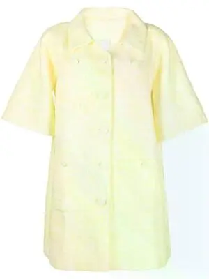 Huishan Zhang Bouclé Coat - Yellow