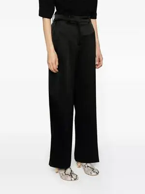 LANVIN Satin Finish Straight-leg Trousers