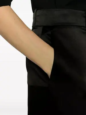 LANVIN Satin Finish Straight-leg Trousers