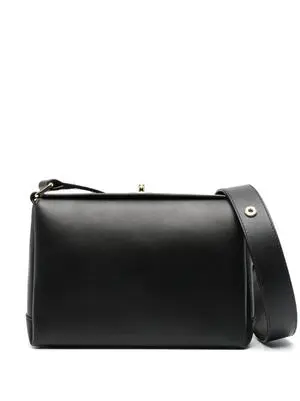 Plan C Twist-lock Leather Shoulder Bag