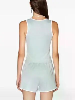 AMBUSH Round-neck Logo-plaque Sleeveless Top