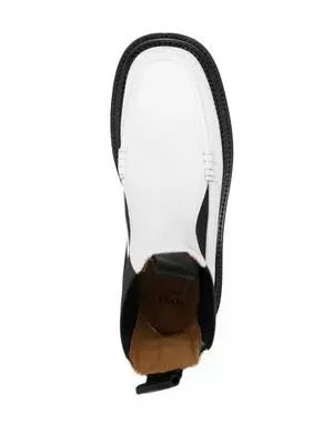 TOGA VIRILIS Charm Detail Ankle Leather Boots - White