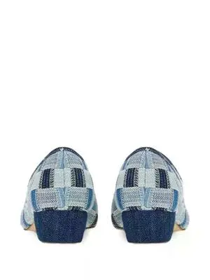FERRAGAMO Varina Checked Block-heel Pumps