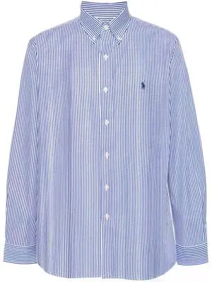 Polo Ralph Lauren Polo Pony Striped Cotton Shirt - Blue