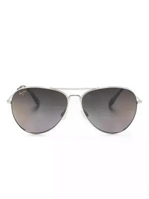 Maui Jim Mavericks Double-gradient Lenses Pilot-frame Sunglasses - Silver