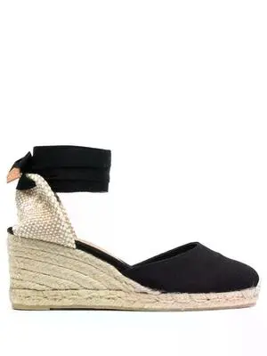 CastaÑer Carina Espadrille Wedges - Black