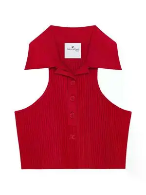 COURREGES Scuba-knit Tank Top