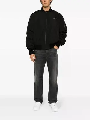 032C Logo Print Zip-up Bomber Jacket