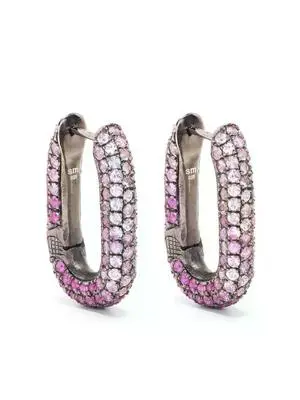SELIM MOUZANNAR Link Sapphire Earrings - Silver