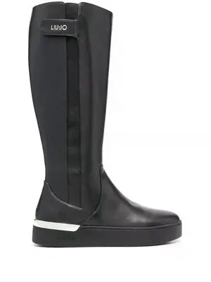 Liu Jo Silvia 89 Logo Print Knee-high Boots