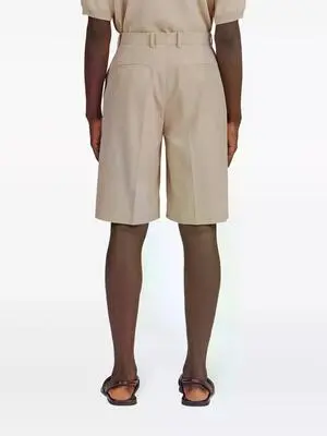 FERRAGAMO Pressed Crease Bermuda Shorts
