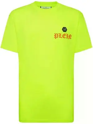 Philipp Plein Logo-print Round-neck T-shirt - Yellow