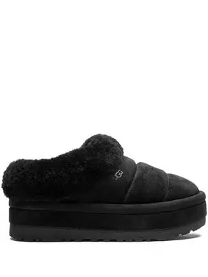 UGG Suede Sheepskin Slippers - Black