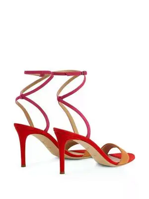 GIUSEPPE ZANOTTI Suede Two-tone High Heel Sandals