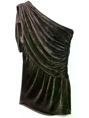 Rick Owens Amira Draped One-shoulder Top